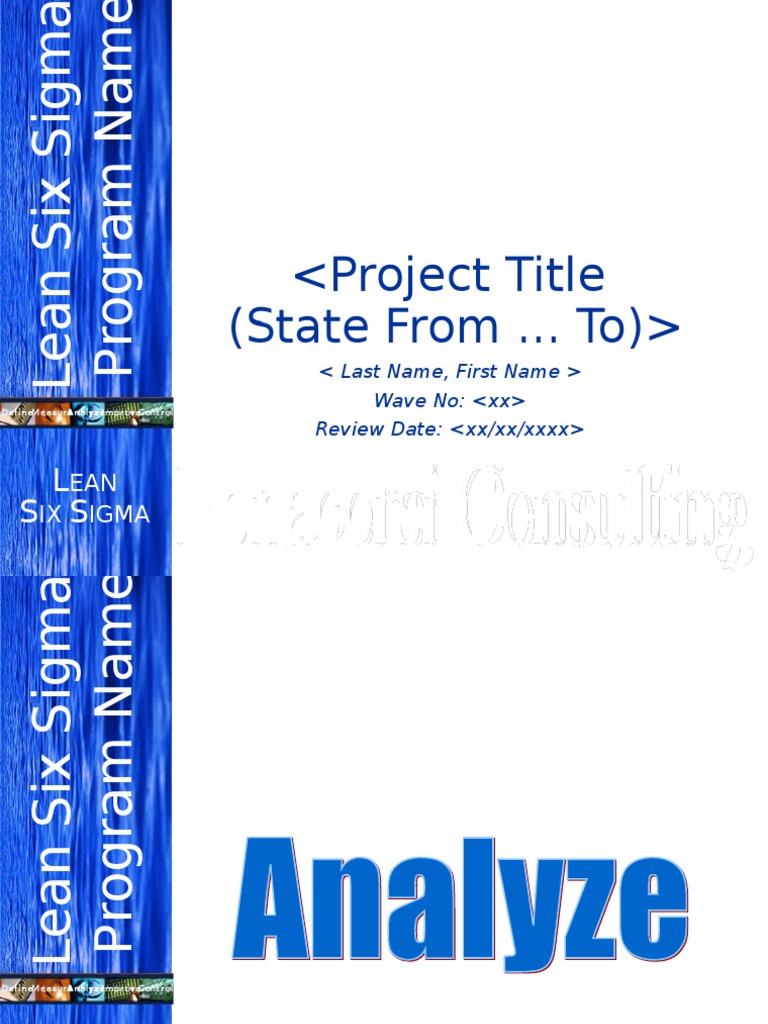 Lean Six Sigma Analyze Phase Tollgate Template | PDF | Six Sigma | P Value