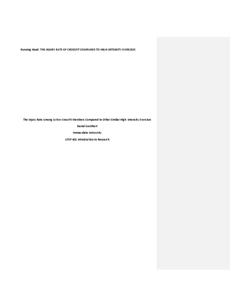 Final Paper | PDF | Physical Exercise | Strength Training