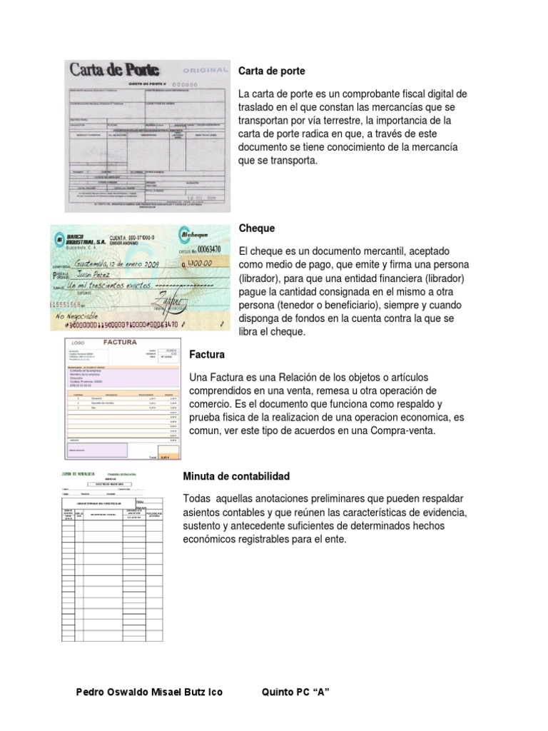 Glosario de Documentos Comerciales | PDF | Cheque | Bancos