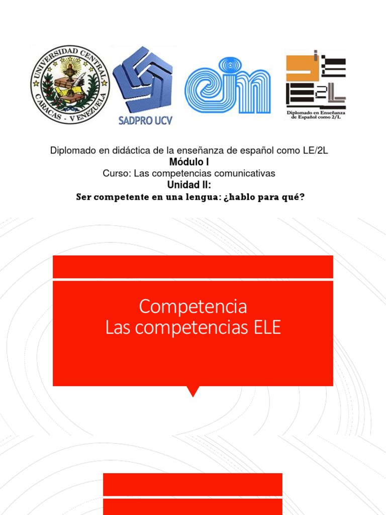 Ser Competente en Una Lengua | Palabra | Aprendizaje