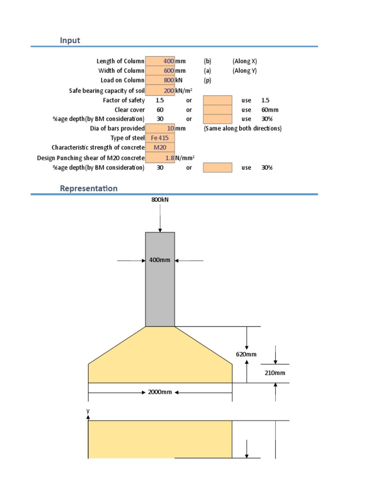 Rectangular Footing V1 - 0 Protected | PDF | Structural Load | Column