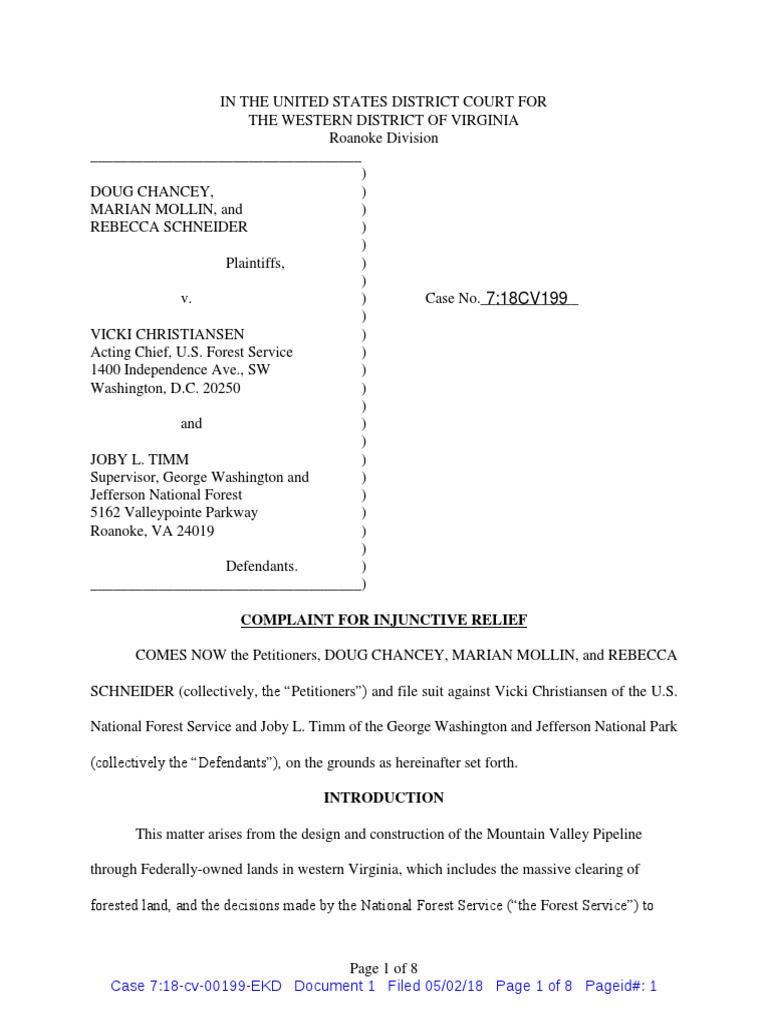 Chancey Complaint | PDF | Tort | Federal Energy Regulatory Commission