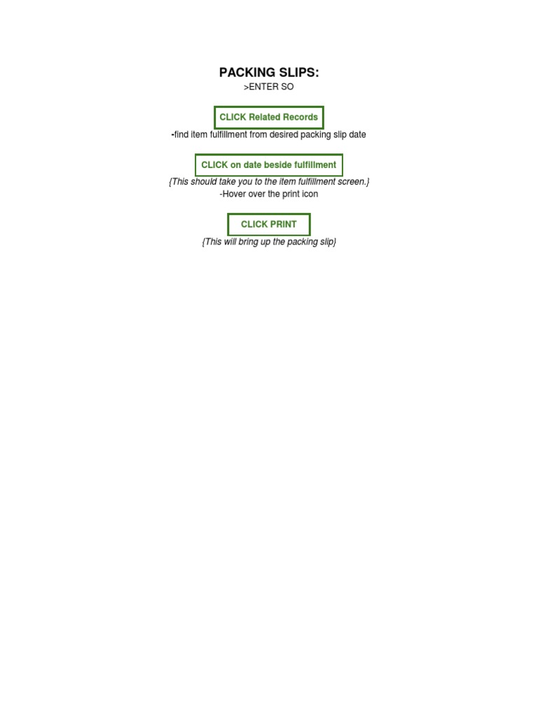 Packing Slips | PDF