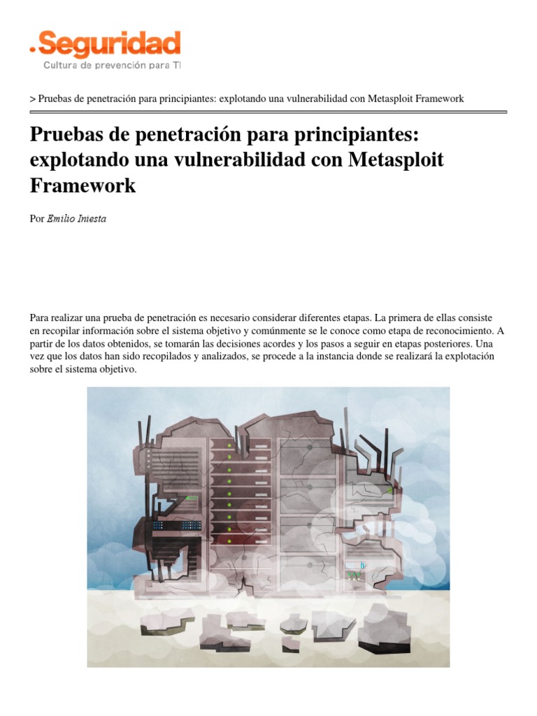 2 Pruebas de Penetración Explotando Una Vulnerabilidad Con Metasploit ...