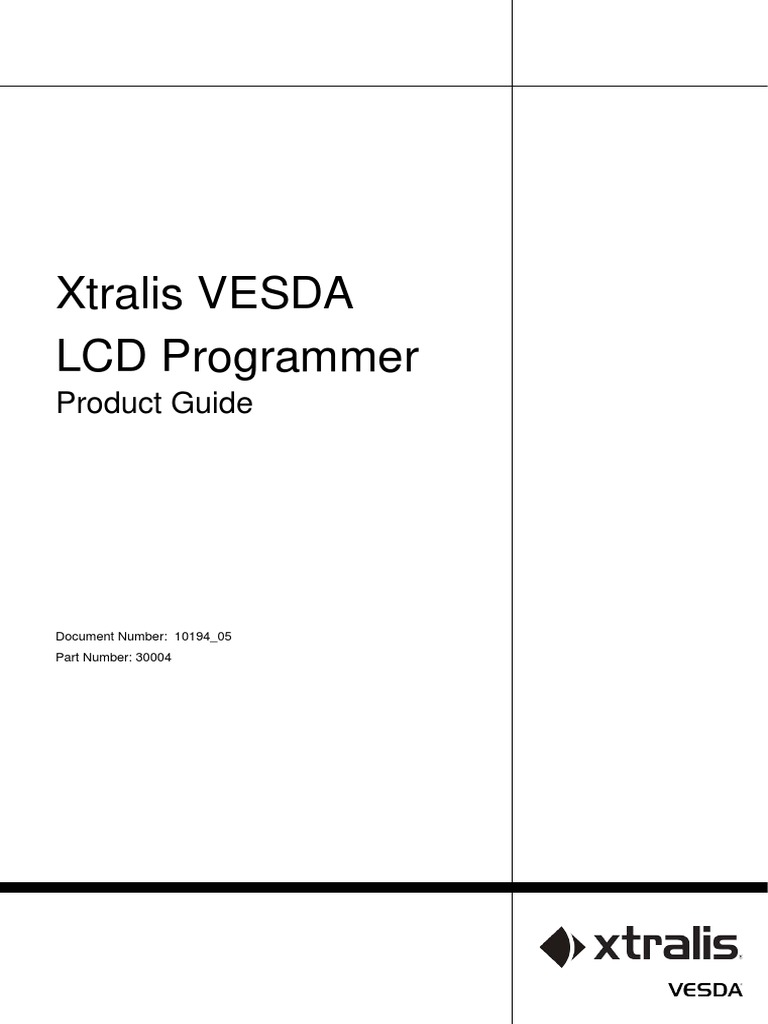 Xtralis VESDA LCD Programmer Product Guide A4 Lores | PDF | Indemnity | Electromagnetic Interference