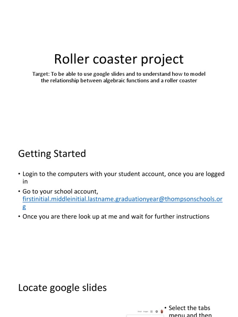 Algebra 2 Roller Coaster Project Guide | PDF | Algebra | Function ...