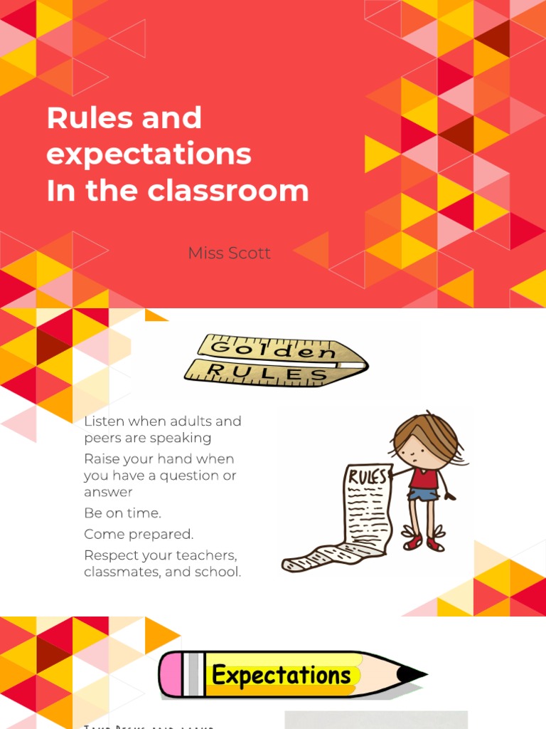 Rules and Expectations 1 | PDF | Career & Growth | Wellness