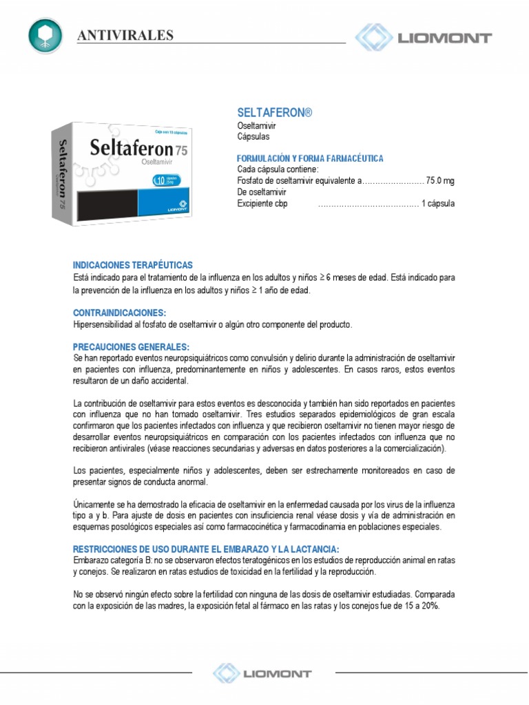Selta Feron | PDF | Influenza | Farmacología