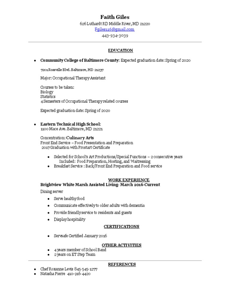Resume 2018 | PDF