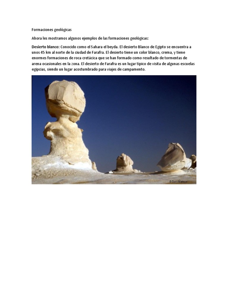 Formaciones geológicas asombrosas del mundo | PDF | Desierto | Volcán