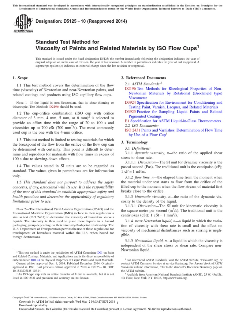 Astm PDF | PDF | Viscosity | Materials Science