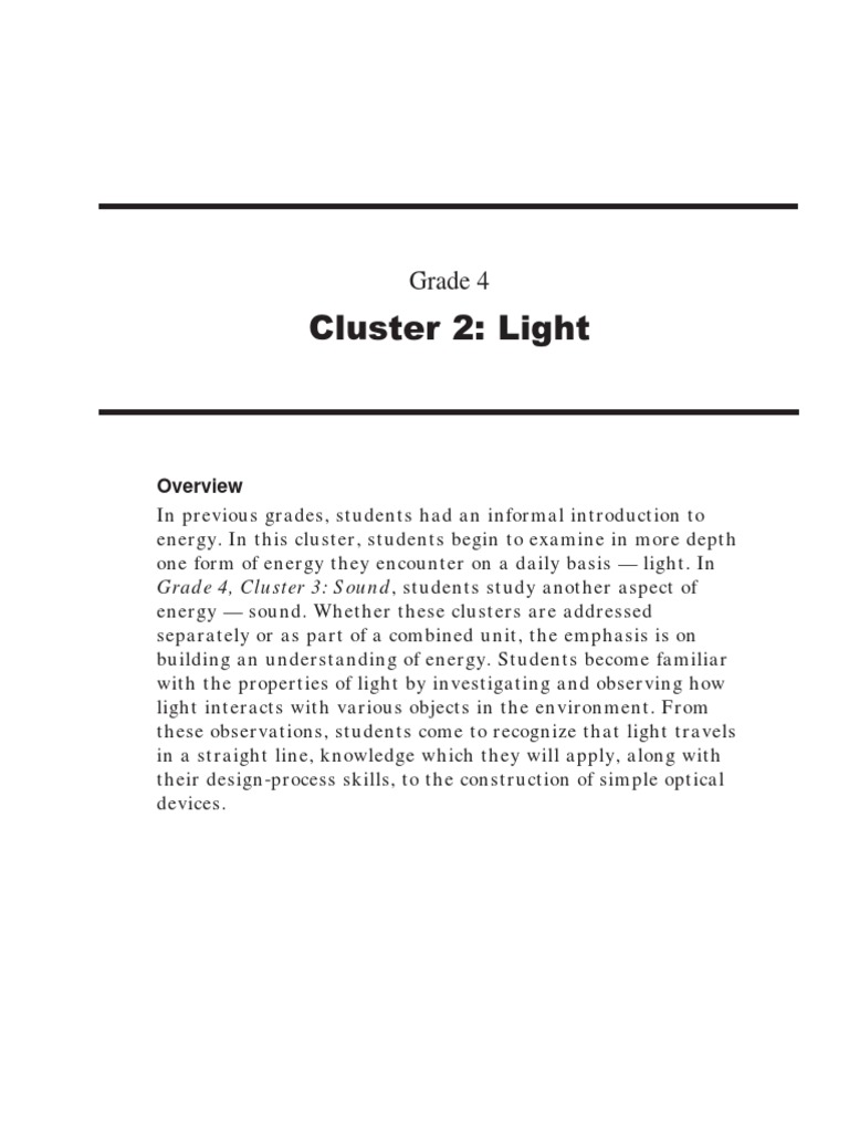 Grade 4 Light Energy | PDF | Light | Educational Assessment