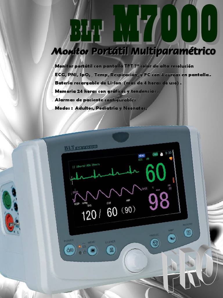 BLT m7000 Español | PDF | Electrocardiografia | Informática y ...