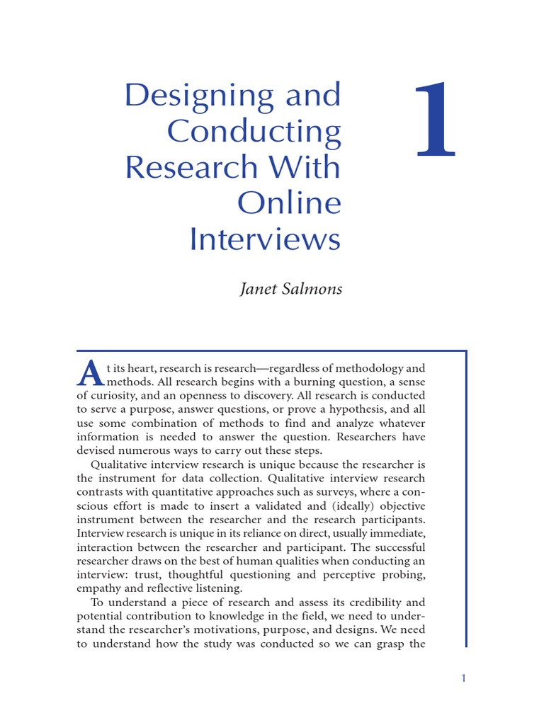 1 PDF | PDF | Qualitative Research | Interview