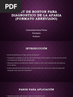 Test de Afasia MAST en Español | PDF | Artes del Lenguaje y Comunicación