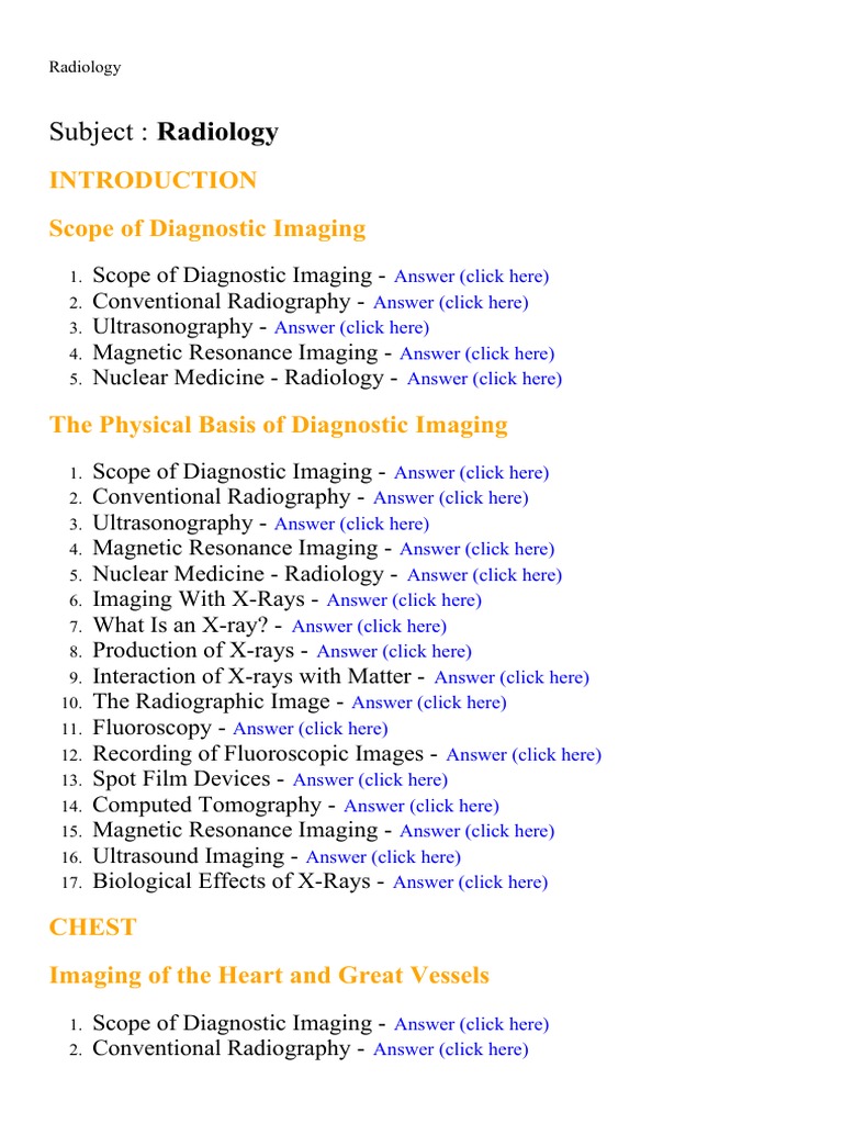 Radiology - Lecture Notes, Study Material and Important Questions ...