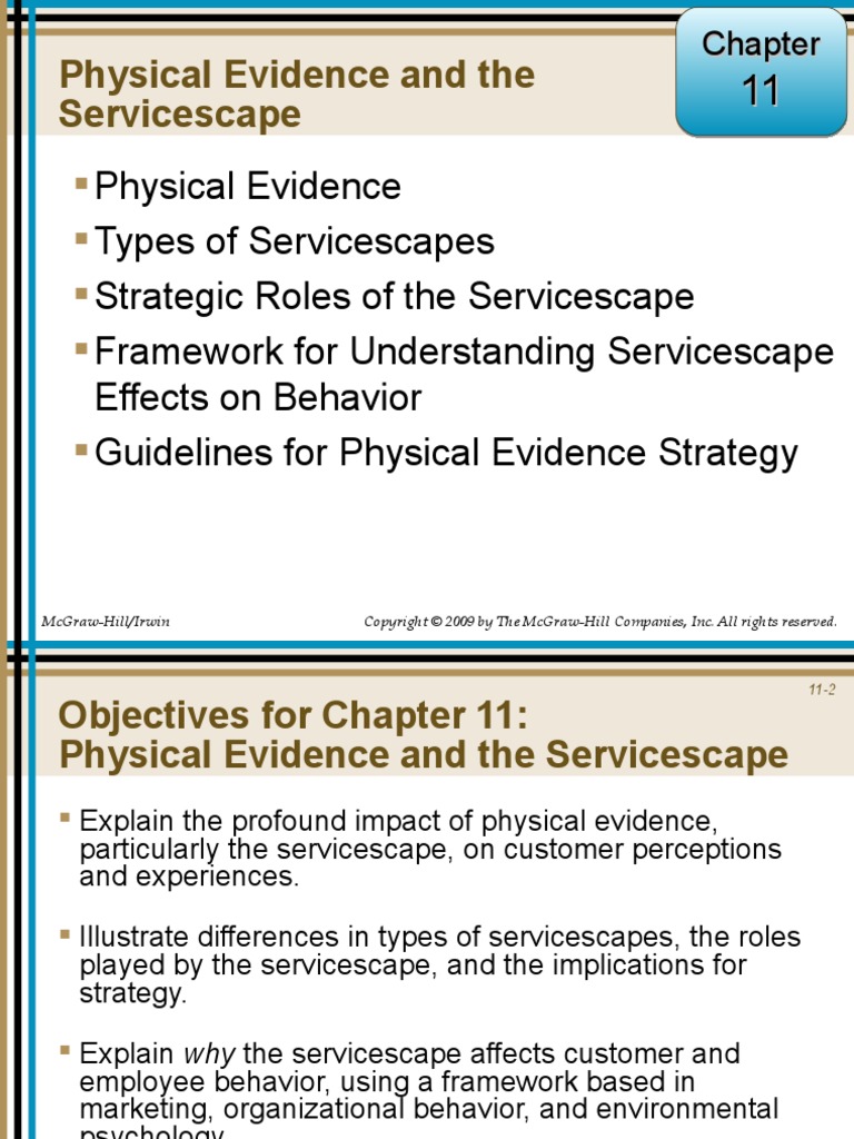 Service Scape and Physical Evidence | PDF | Action (Philosophy ...