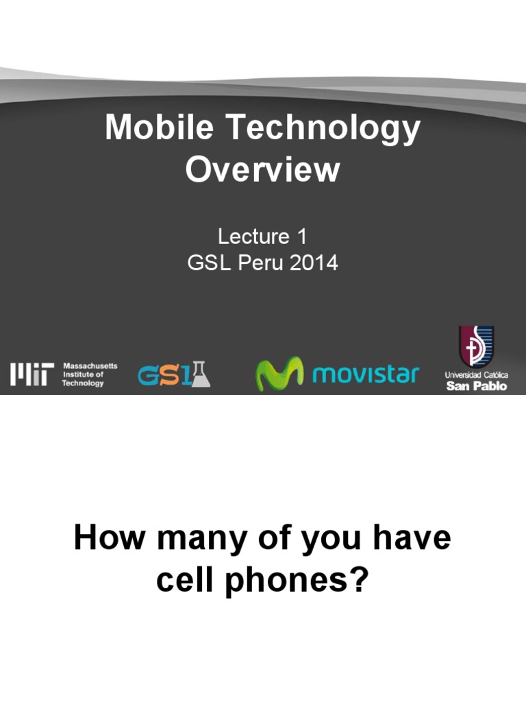 t01 - Mobile Technology Overview | PDF | Mobile App | Multimedia ...