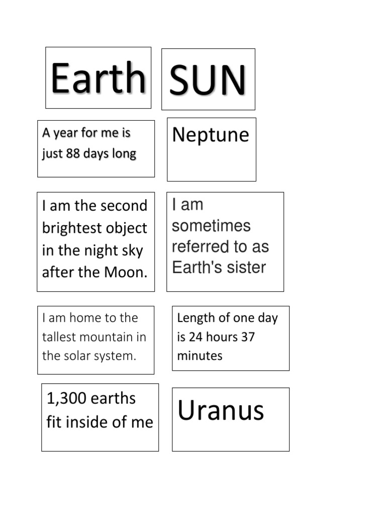 Earth and Its Celestial Neighbors | PDF