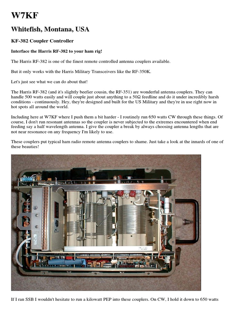 RF 382 Interface | PDF | Relay | Amplifier