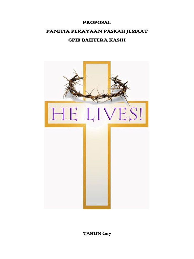 Proposal Perayaan Paskah GPIB 2017 | PDF