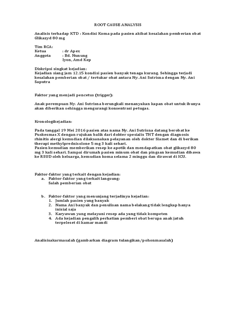 Contoh Tugas Rca | PDF