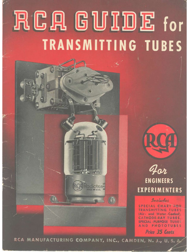 RCA-Transmitting-Tubes-1942-Tutta La Serie RF Con SCH | PDF | Vacuum ...