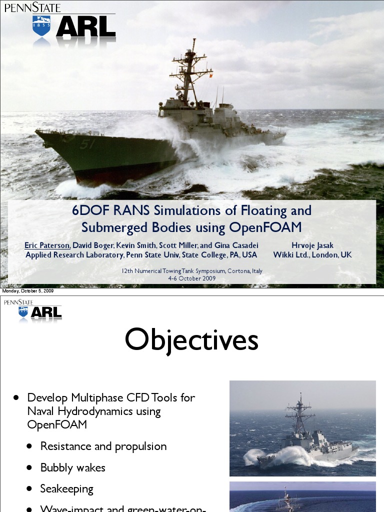 Simulation of Floating and Submerged Bodies in Waves Using OpenFOAM RANS Tools | PDF ...