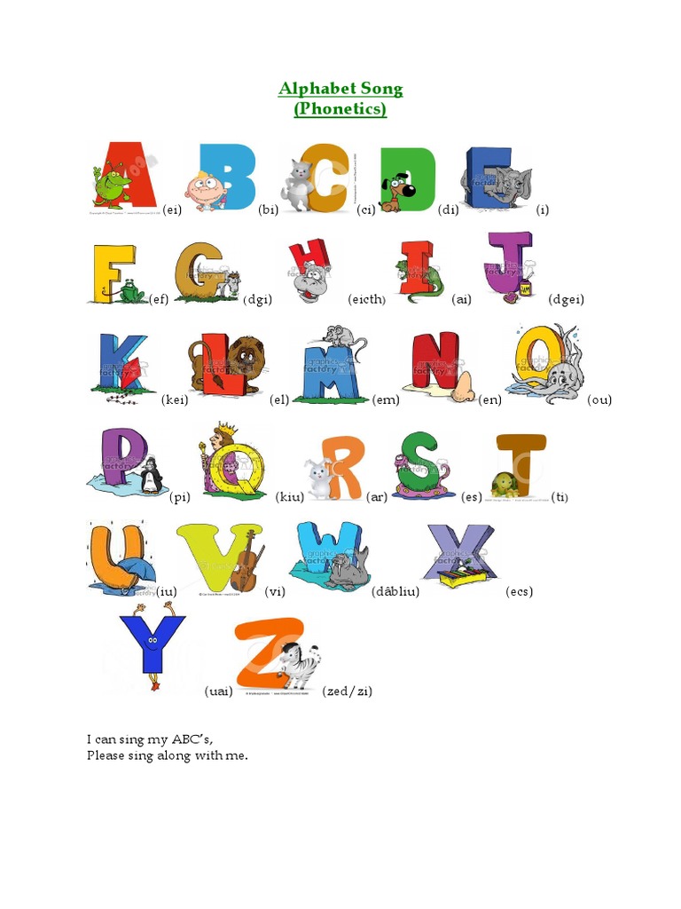 Alphabet Song | PDF