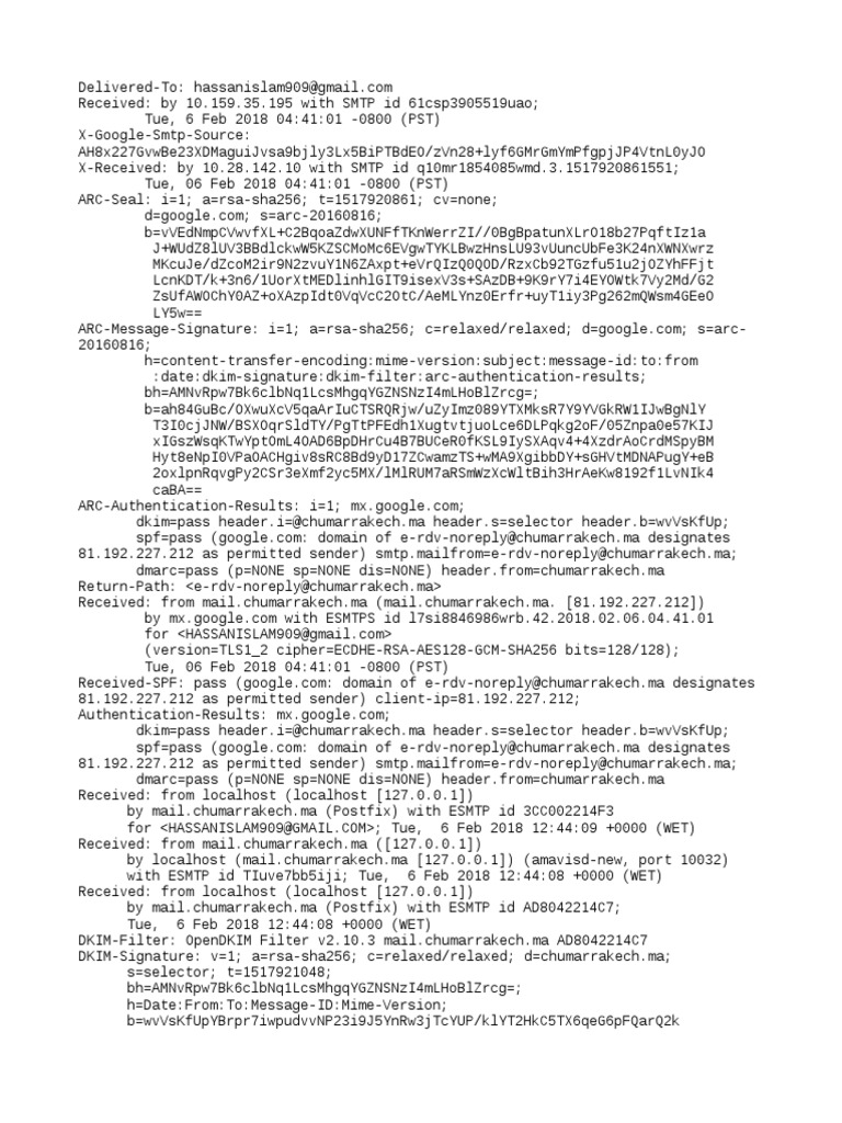 Original MSG | PDF | Internet Standards | Network Protocols