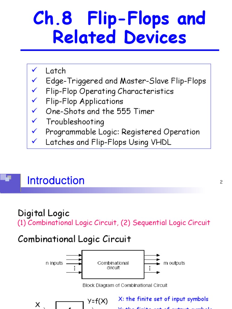 Ch.8 Flip-Flops and Related Devices | PDF | Vhdl | Logic Gate