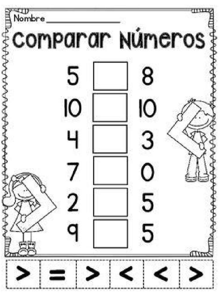 Comparar Numeros Hasta 10 Taller | PDF