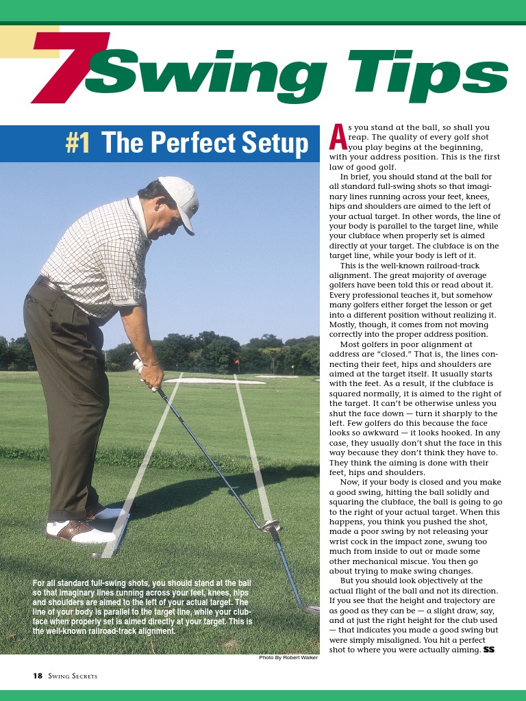 7 Swing Tips | PDF | Golf Stroke Mechanics | Sports