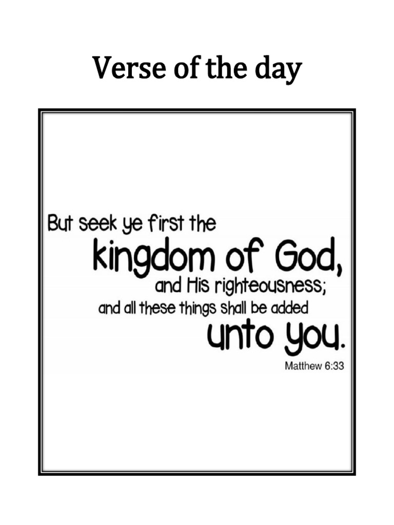 Bible Verse | PDF