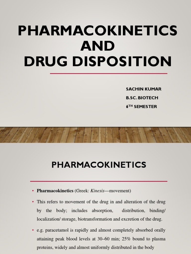 Pharmacokinetics and Drug Disposition Explained | PDF | Bioavailability ...
