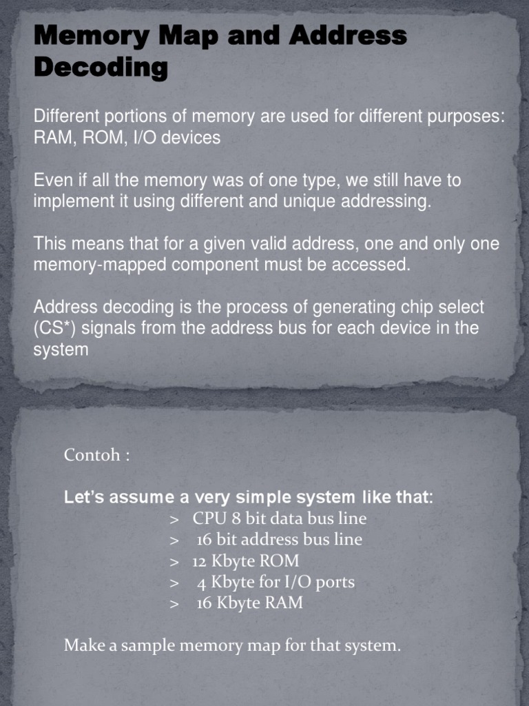 Memory Map and Address Decoding | PDF | Computer Data Storage | Digital Technology