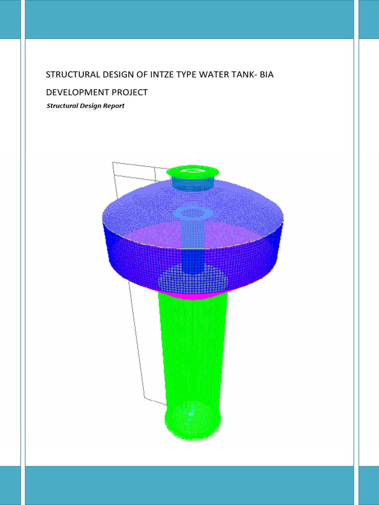 Design Report of Intz Type Water Tank-Bia-01.07.2015 PDF | PDF | Beam ...