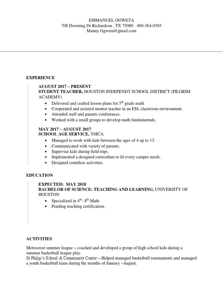Emmanuel Ogweta Final Resume 2 | PDF