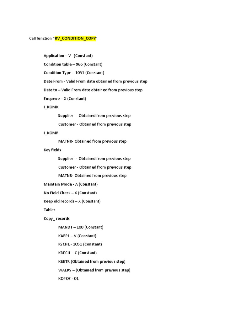 Sap Function Module Rv Condition Pdf 2358