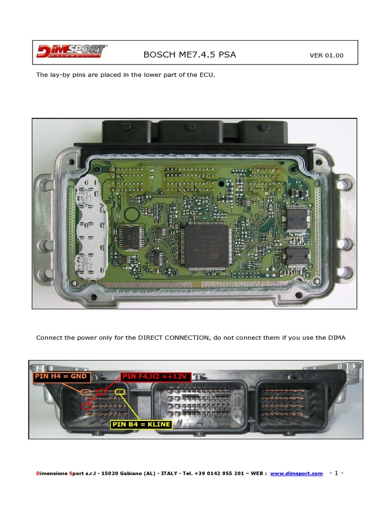 Bosch Me7.4.5 1033 | PDF | Electronics | Electrical Equipment