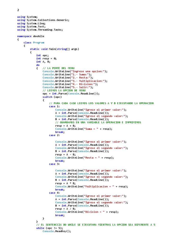 Program Using Using Using Using Using Namespace Class Static Void String Int Int Int Do Pdf