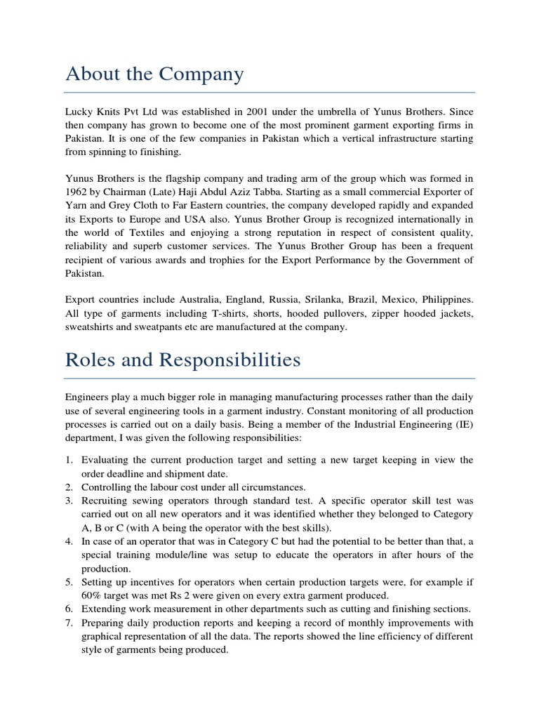 Job Report | PDF | Sewing Machine | Sewing