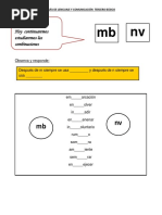 Reglas ortográficas: mb, nv y mp | PDF | Estudios de idiomas ...