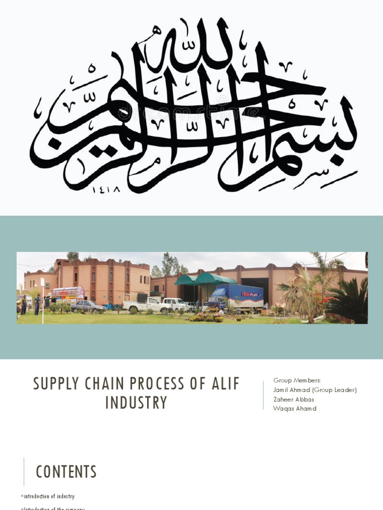 Presentation On Alif Industry | PDF | Strategic Management | Warehouse