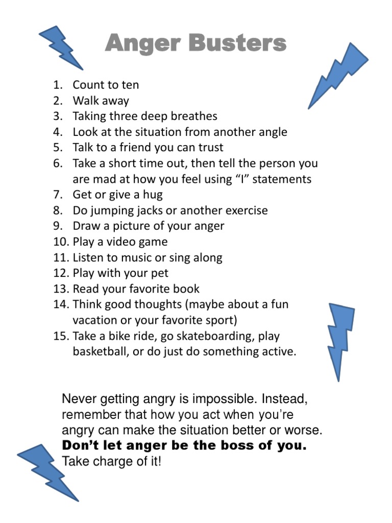 Anger Busters Tips RD | PDF
