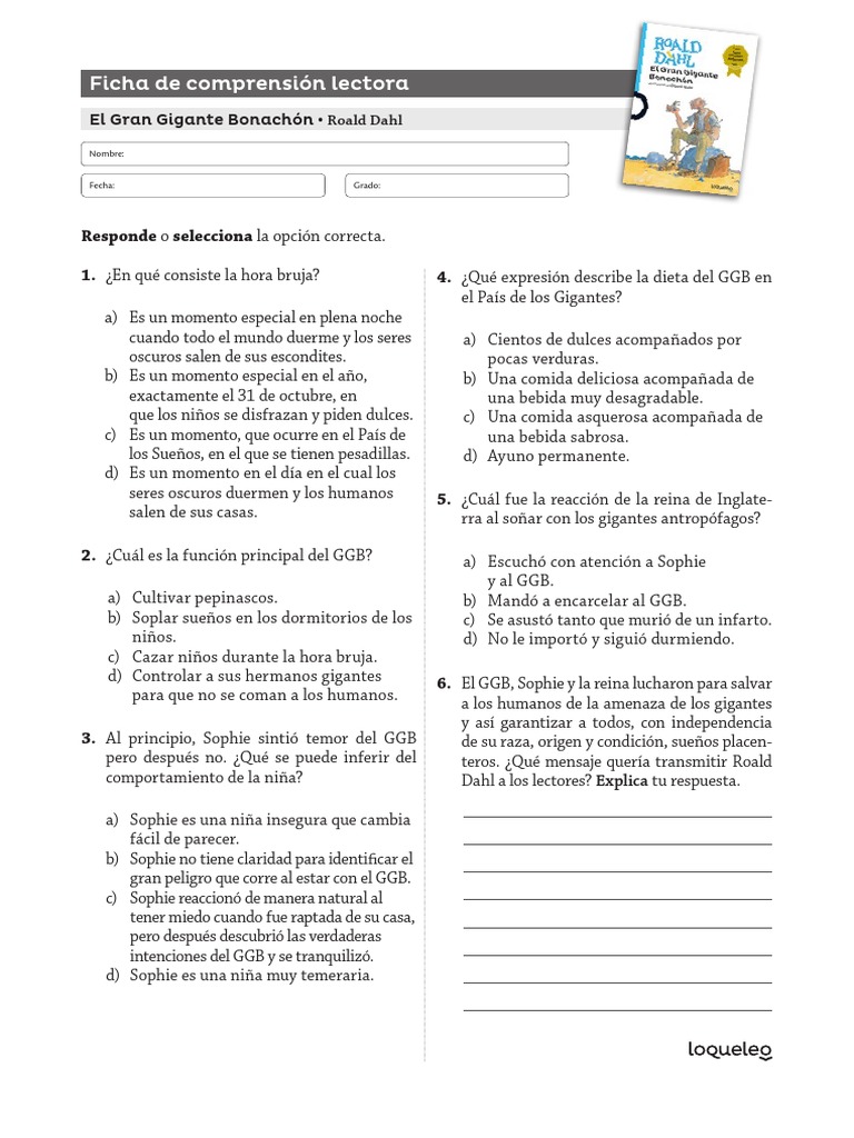 Ficha Comprension Lectora | PDF | Ocio