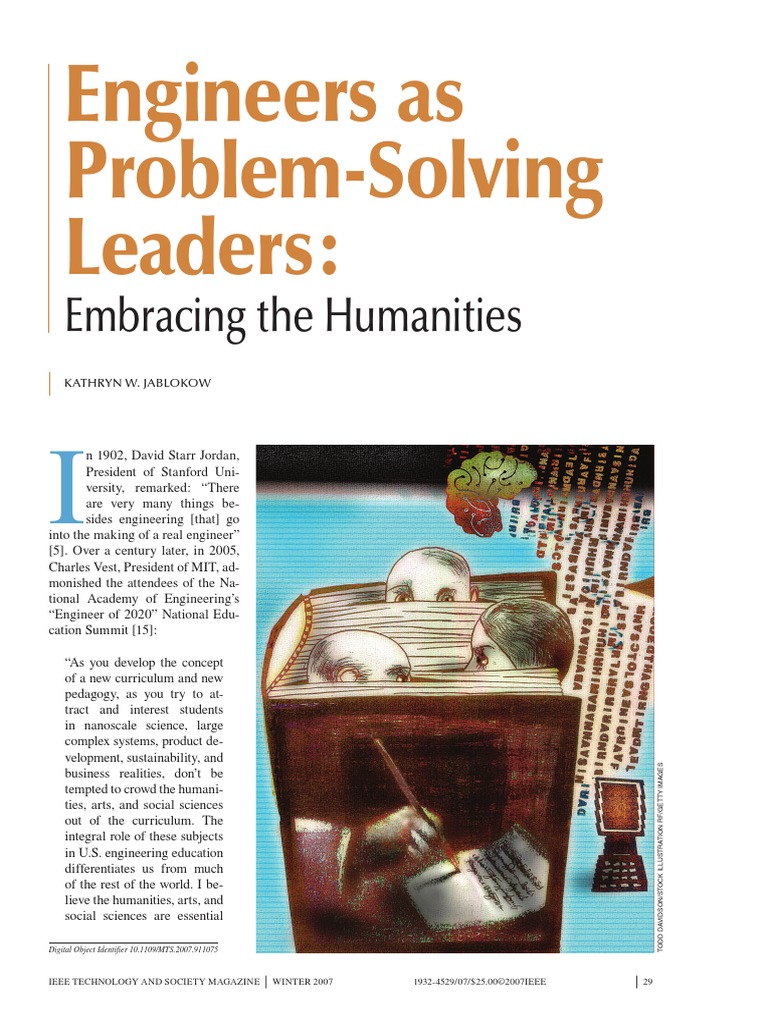 Engineers as Problem-Solving Leaders:: Embracing the Humanities ...