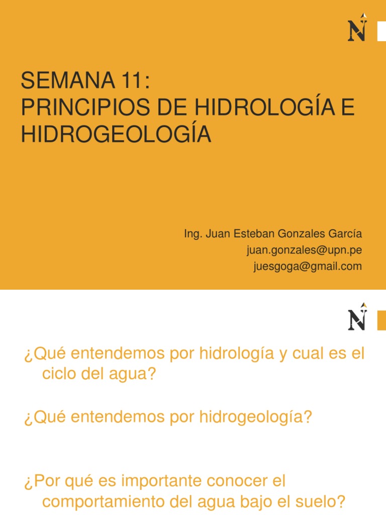 11 Principios de Hidrologia e Hidrogeologia | PDF | El ciclo del agua ...