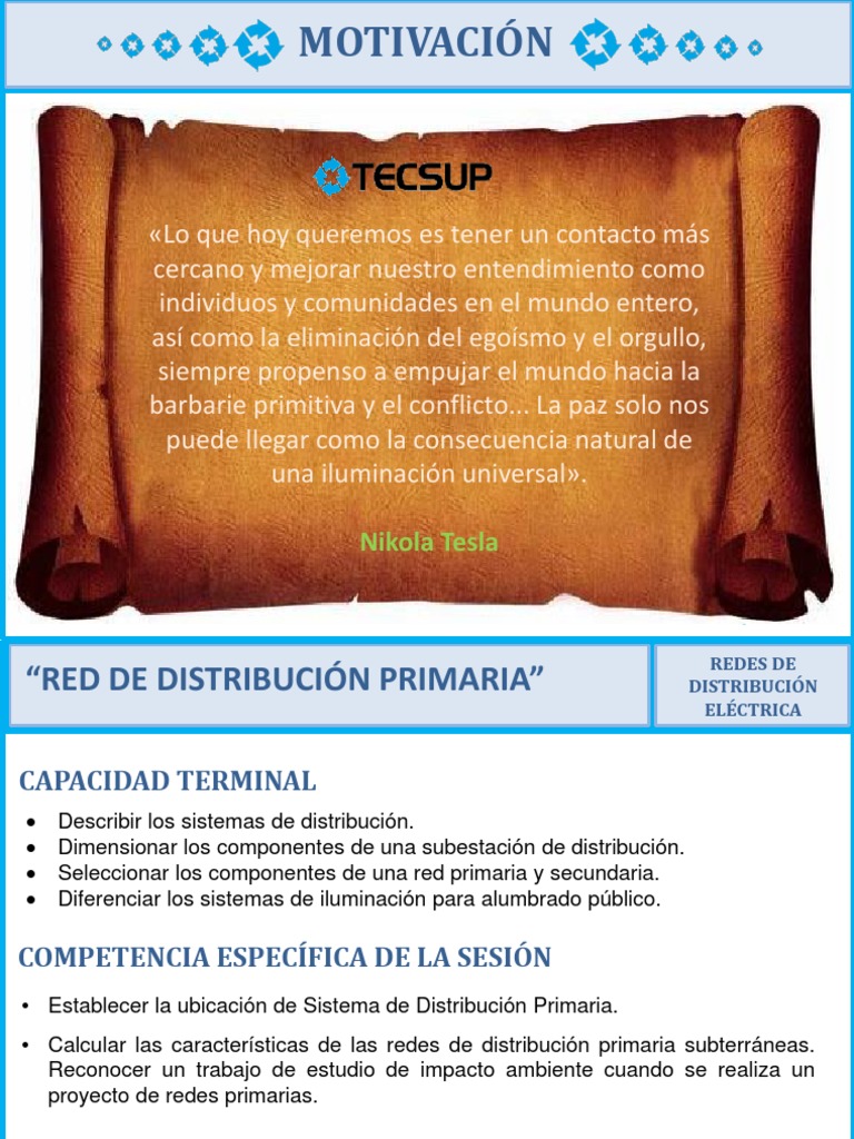 Redes de Distribución Primaria Eléctrica | PDF | Corriente eléctrica ...