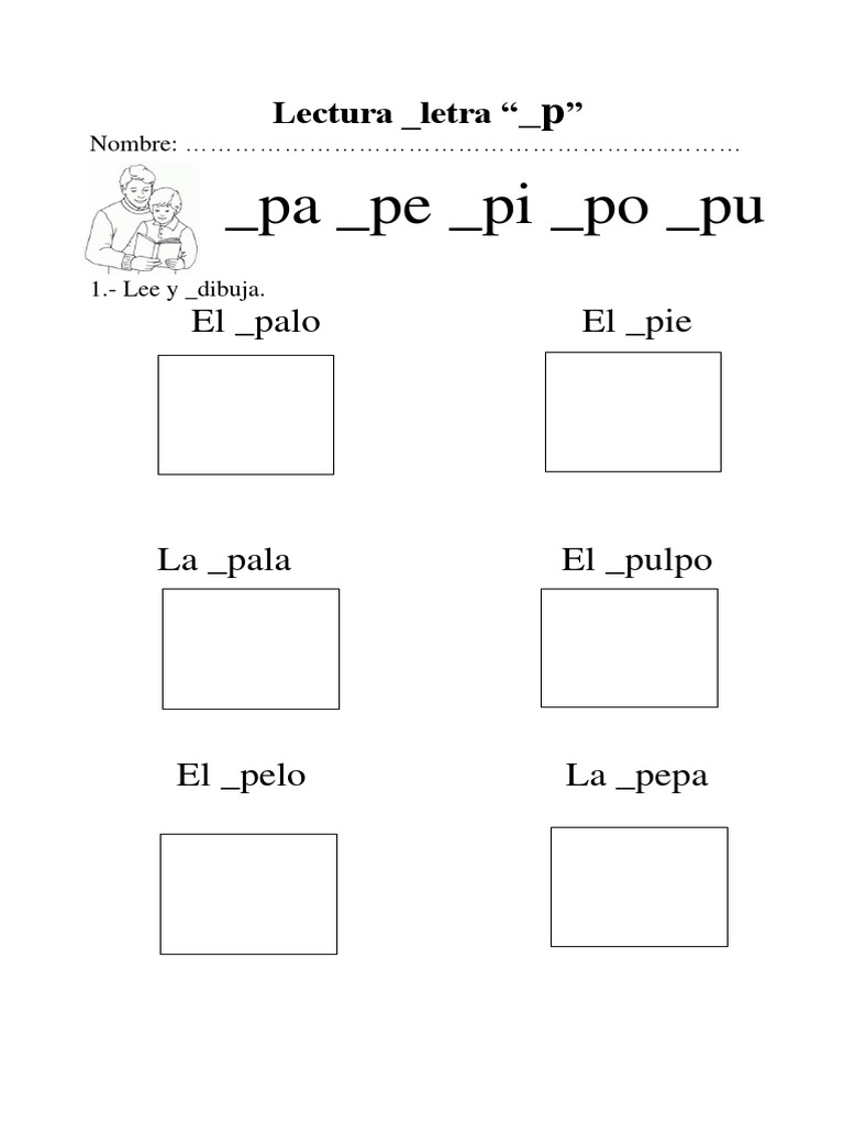 Lectura Letra P | PDF